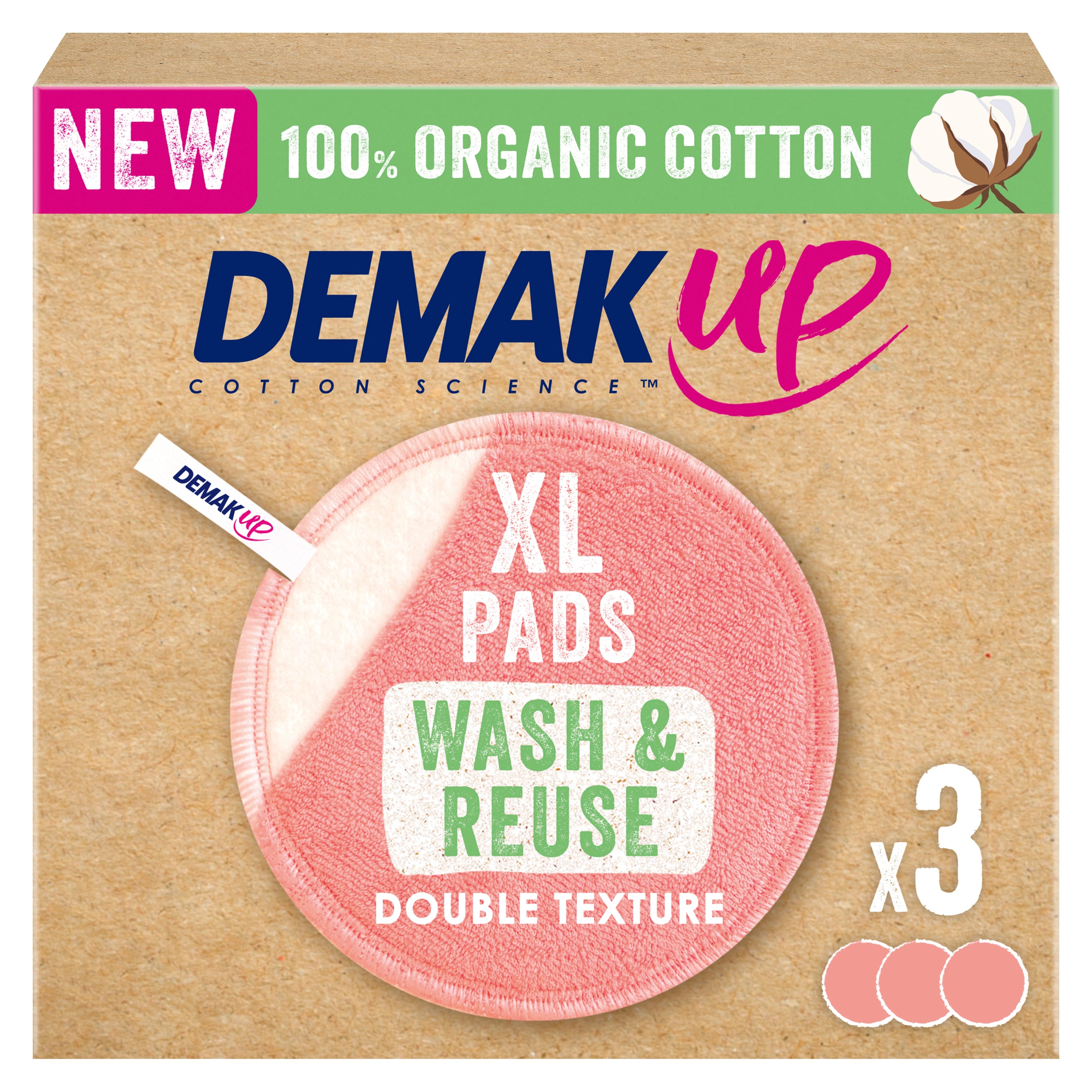 Demak'Up Wash and Reuse XL Cotton Pads - Issviva™ UK